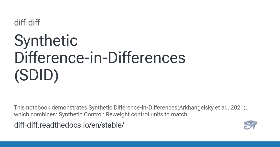 Synthetic Difference-in-Differences (SDID) — diff-diff: Difference-in ...